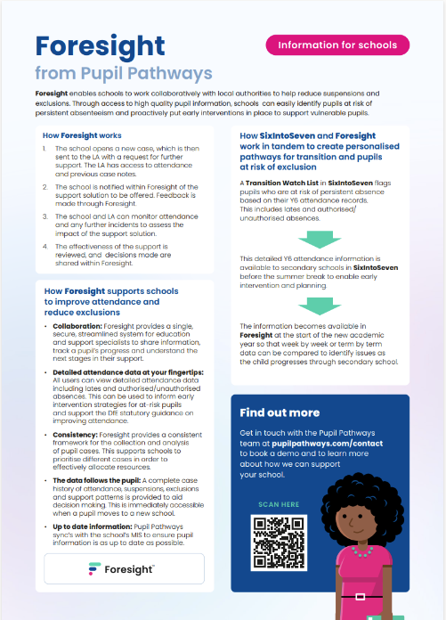 Pupil Pathways: Information for Schools - PupilPathways